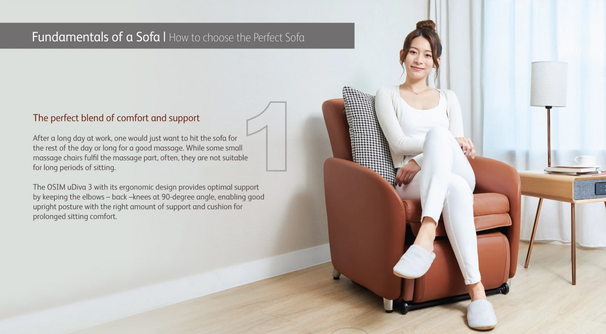 uDiva 3 Smart Sofa - World's 1st Smartest Sofa by OSIM - The Mattress Store